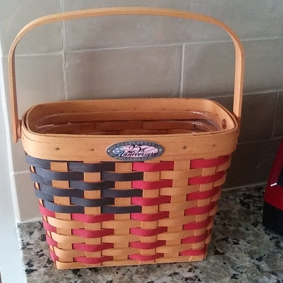 Longaberger | Accents | Longaberger 25th Anniversary Flag Basket | Poshmark